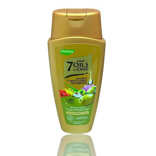 Emami 7Oils In One - Double Conditioning Shampoo - Mystic Olive - 200m