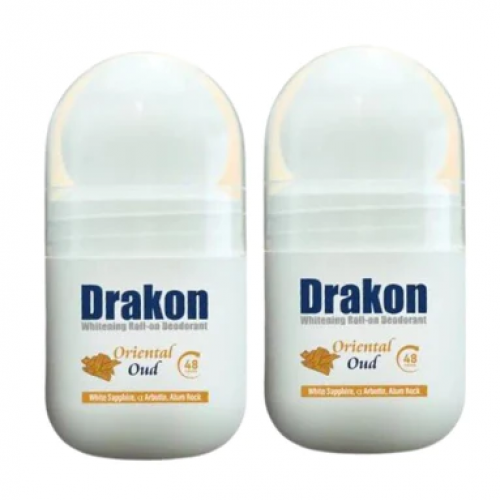 Drakon Whitening Roll On Deodorant - Oriental Oud - 2x50ml